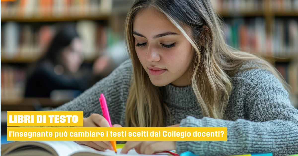 Libri di testo: l'insegnante può cambiare i testi scelti dal Collegio ...