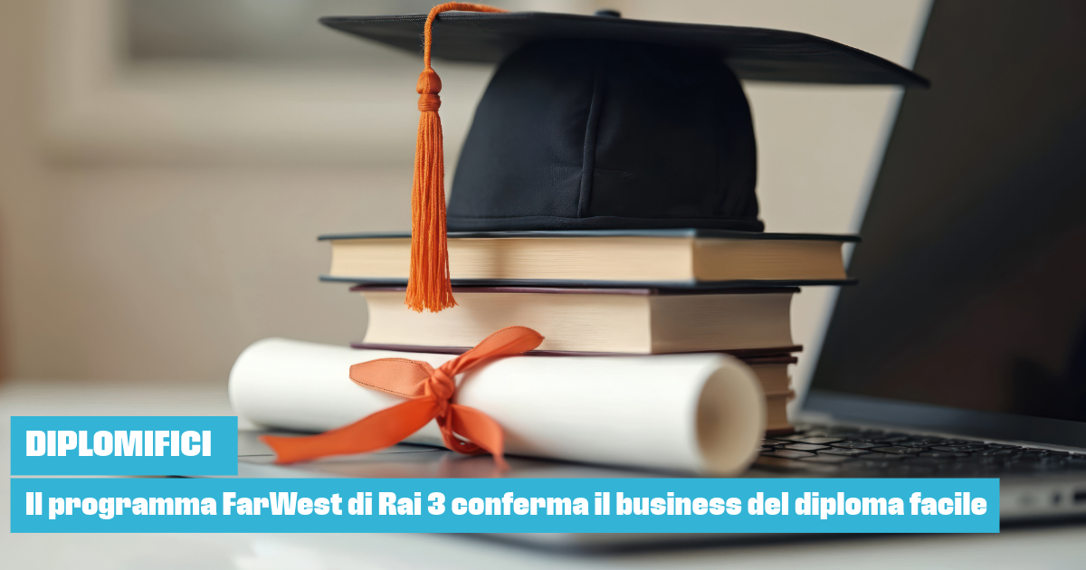 Diplomifici/1. Il programma FarWest di Rai 3 conferma il business del ...