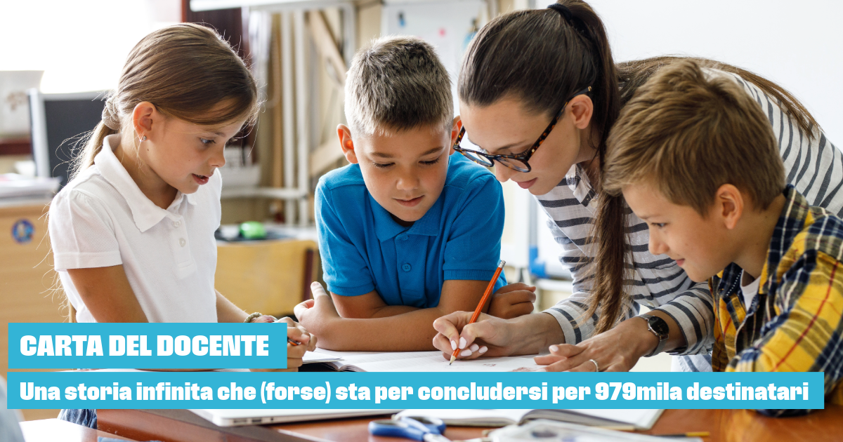 Carta del docente, una storia infinita che (forse) sta per concludersi ...